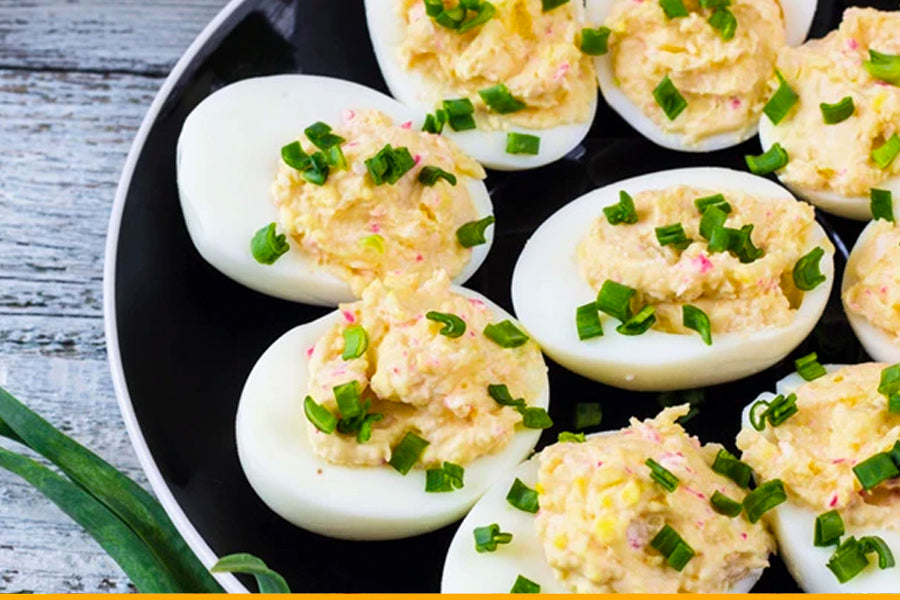 Cajun Crab-Stuffed Deviled Eggs Recipe - Fisherman's Kitchen